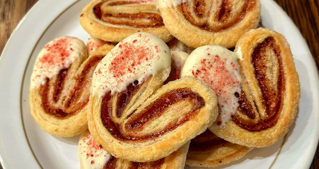 Making strawberry palmiers - Refinelife